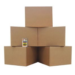 Extra Large Moving Boxes - Pack of 5 - 23"x23"x16" & Moving Labels